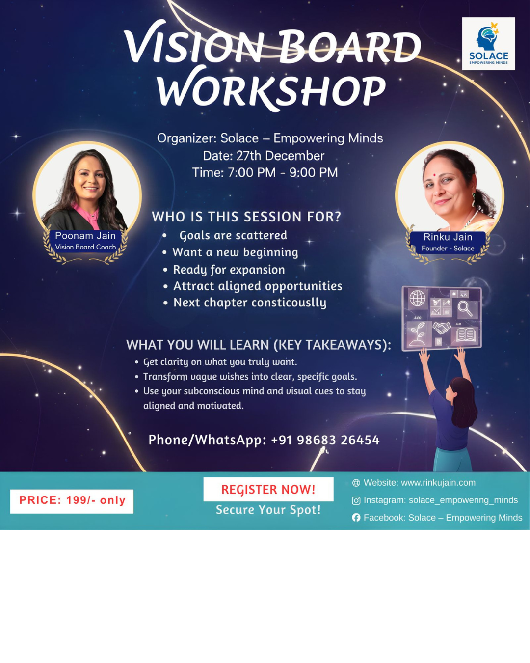 Programs - SOLACE by Rinku Jain